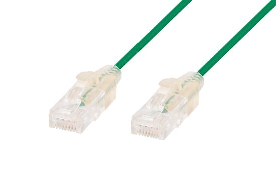 DYNAMIX 1m Cat6A 10G Green Ultra-Slim Component Level UTP Patch Lead ...