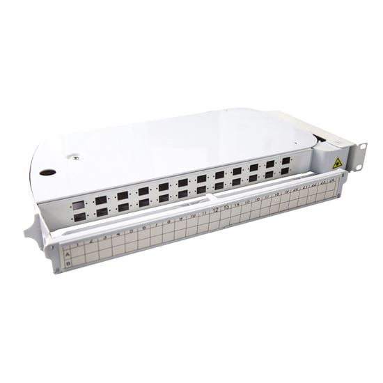 DYNAMIX 1U Rotary 24 Ports SC Simplex, Footprint Unloaded Right Hinge ...