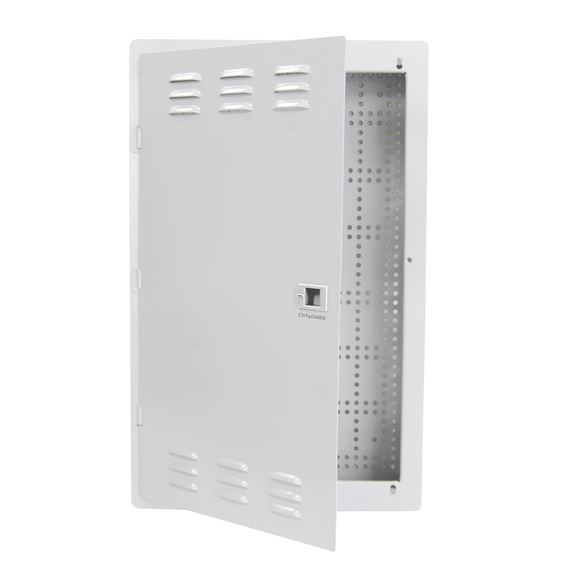 DYNAMIX 20'' Network Enclosure, Recessed Wall Mount, Vented Lid, Cable ...