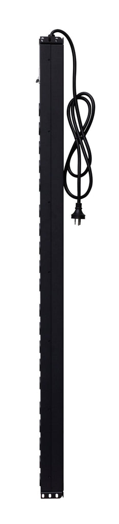 DYNAMIX 20 Outlet Vertical Power Rail (10A) with 6kA C-Curve MCB Circu ...