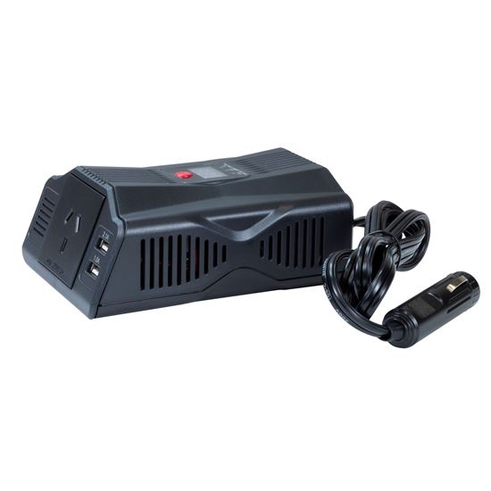DYNAMIX 200W Power Inverter DC to AC. Input: 12V DC, Output: 230V AC M ...