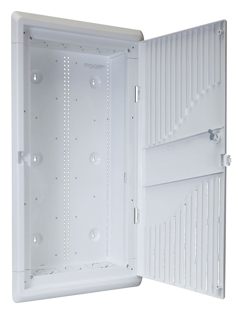 DYNAMIX 28'' Recessed Plastic Network Enclosure, WiFi Ready, Slim Vent ...
