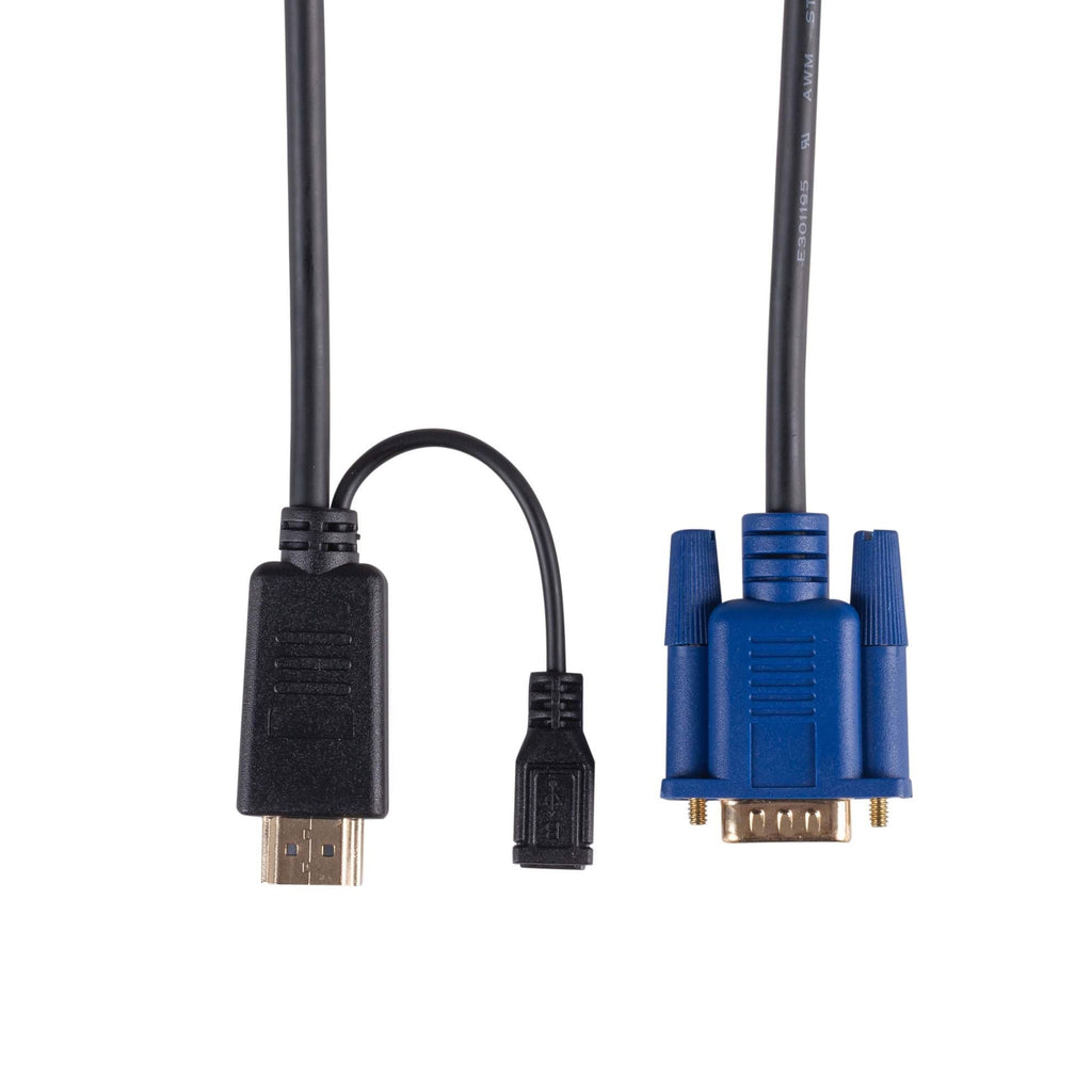 DYNAMIX 2m HDMI to VGA Cable, Includes Micro USB Female. Optional Powe ...