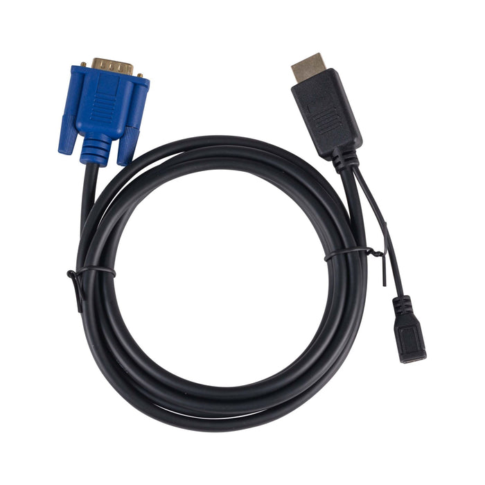DYNAMIX 2m HDMI to VGA Cable, Includes Micro USB Female. Optional Powe ...