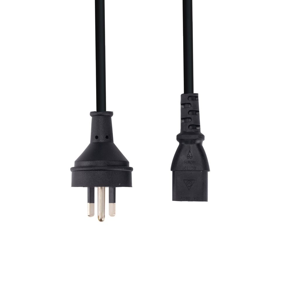DYNAMIX 3m 3-Pin Plug to IEC Female Plug with rounded Earth Pin. 10A ...