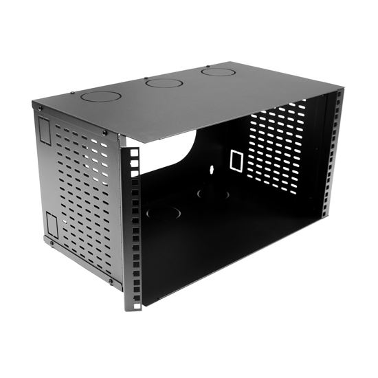 DYNAMIX 6U 300mm Deep 19'' Fully Enclosed Hinged Wall Mount Bracket. I ...