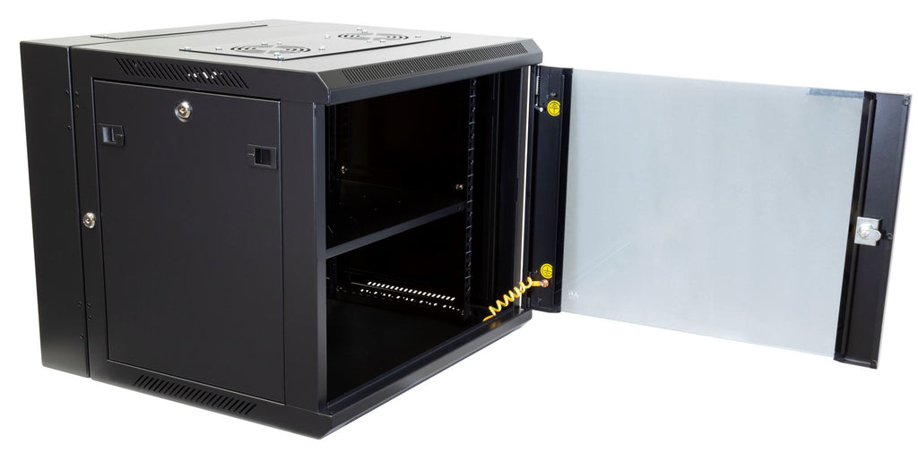 DYNAMIX 9RU Universal Swing Wall Mount Cabinet. Removable Back mount s ...