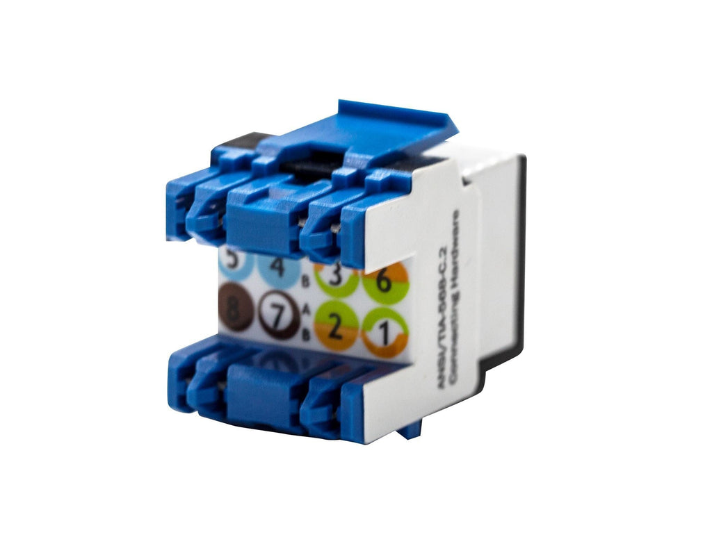 DYNAMIX Cat6 180 Unshielded Keystone Jack, Dual IDC. Colour Black ...