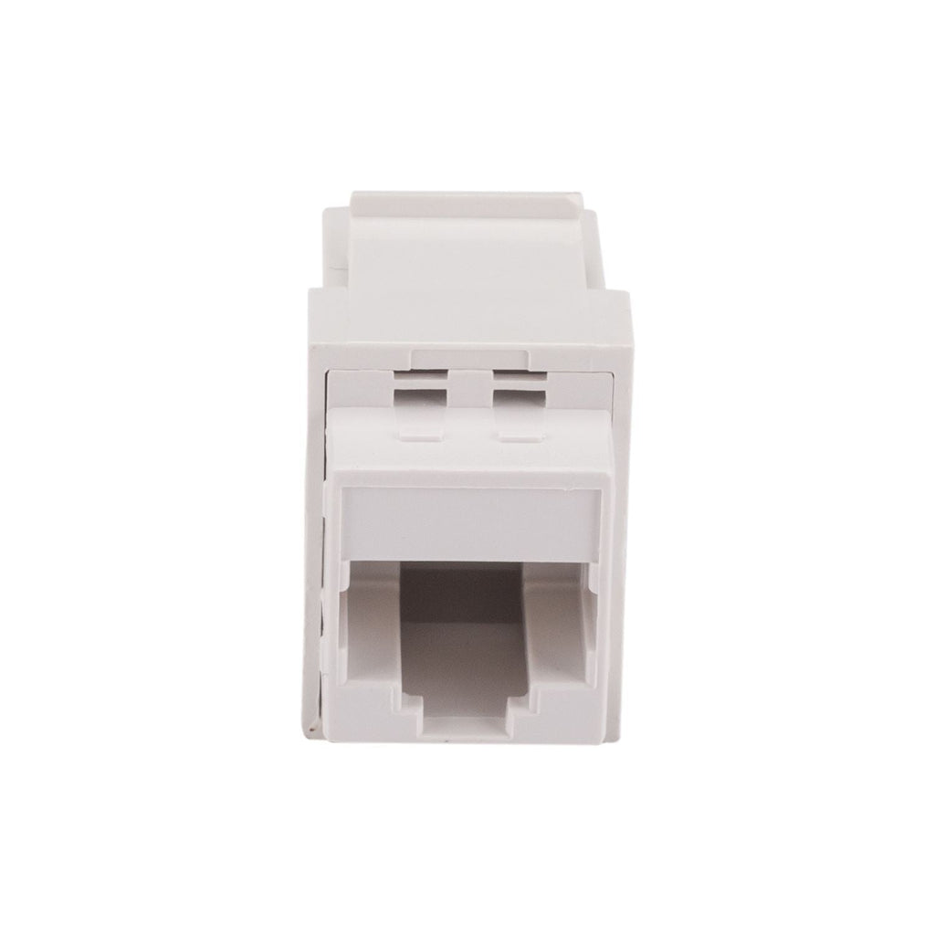 DYNAMIX Cat6 Rated RJ45 8C Joiner, 2-Way (2x RJ45 Sockets) Colour Whit ...