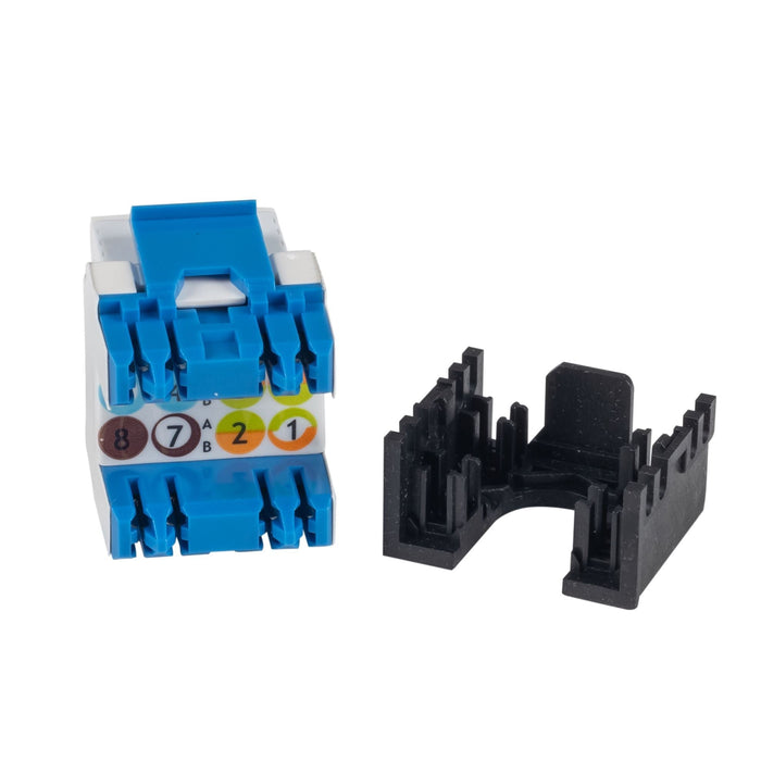 DYNAMIX Cat6A 180 Unshielded Keystone Jack, Dual IDC. Colour White ...