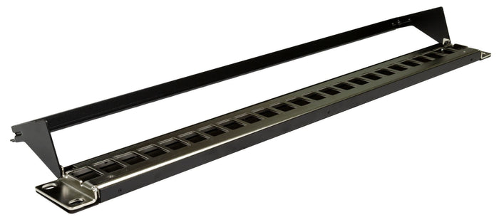 DYNAMIX Horizontal 19'' 1RU Unloaded 24 Port UTP Patch Panel, Keystone ...