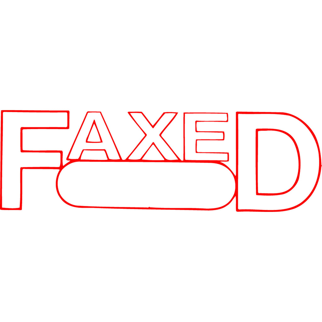 XStamper CX-BN 1350 FAXED, Space For Date Self Inking Rubber Stamp, Re ...