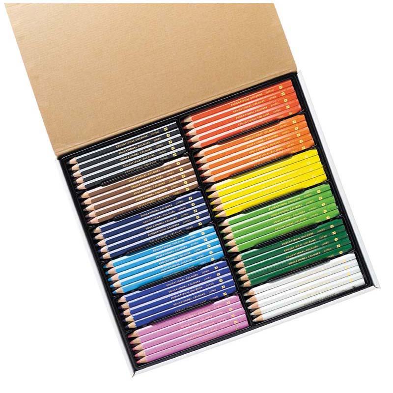 EC Jumbo Triangular Washable Colour Pencil 120's Pack | Colour Pencils ...