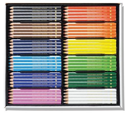 EC Jumbo Triangular Washable Colour Pencil 120's Pack | Colour Pencils ...