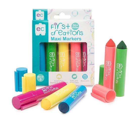 EC Maxi Colour Pens 5's (Code FCMM5) | Colour Felt Pens — Discount Office