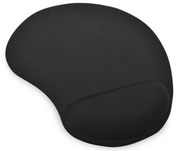 Ednet Mouse Pad with Gel Wrist Rest - Black | Ednet — Discount Office