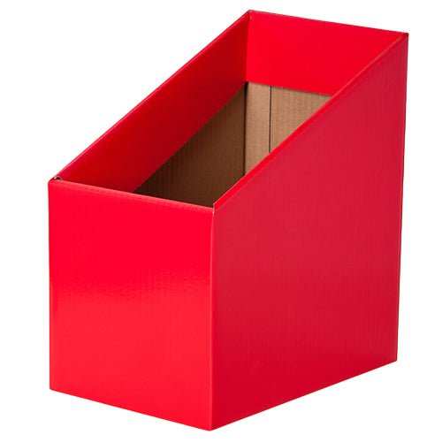 Elizabeth Richards Book Box - Pack of 5 - Red | Containers & Storage ...