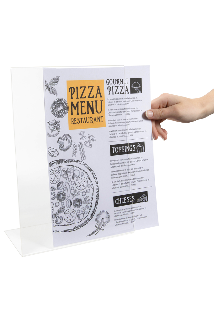 Esselte A4 Menu / Sign Holder Slanted Portrait | Brochure & Menu ...