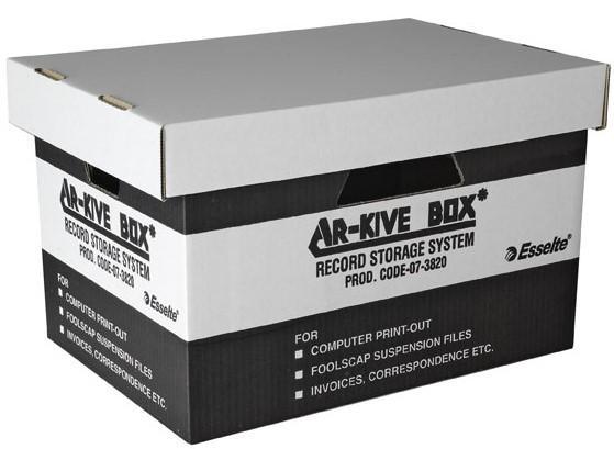 Esselte Archive Storage Box With Lid | Archive & Storage — Discount Office