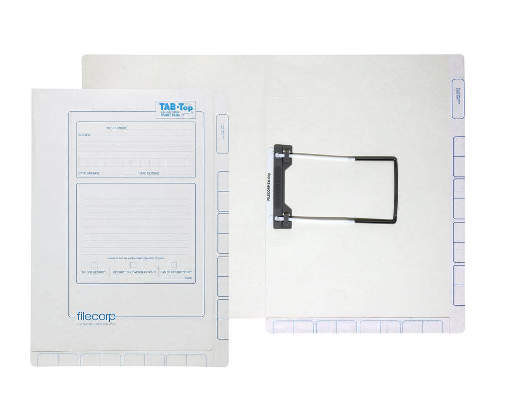 Filecorp TAB-Top 35mm Standard Drawer File with 3 Part Clip (25013PT ...