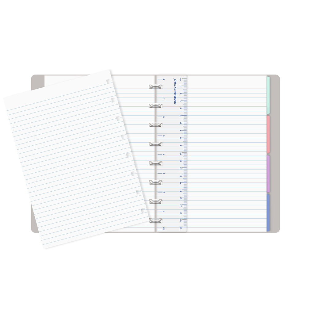 Filofax A5 Notebook, Classic Pastel Stone (148mm x 210mm) | Filofax ...