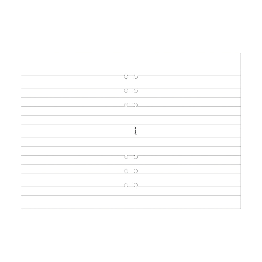 Filofax A5 White Lined Notepad Refill 50 Sheets | Filofax — Discount Office
