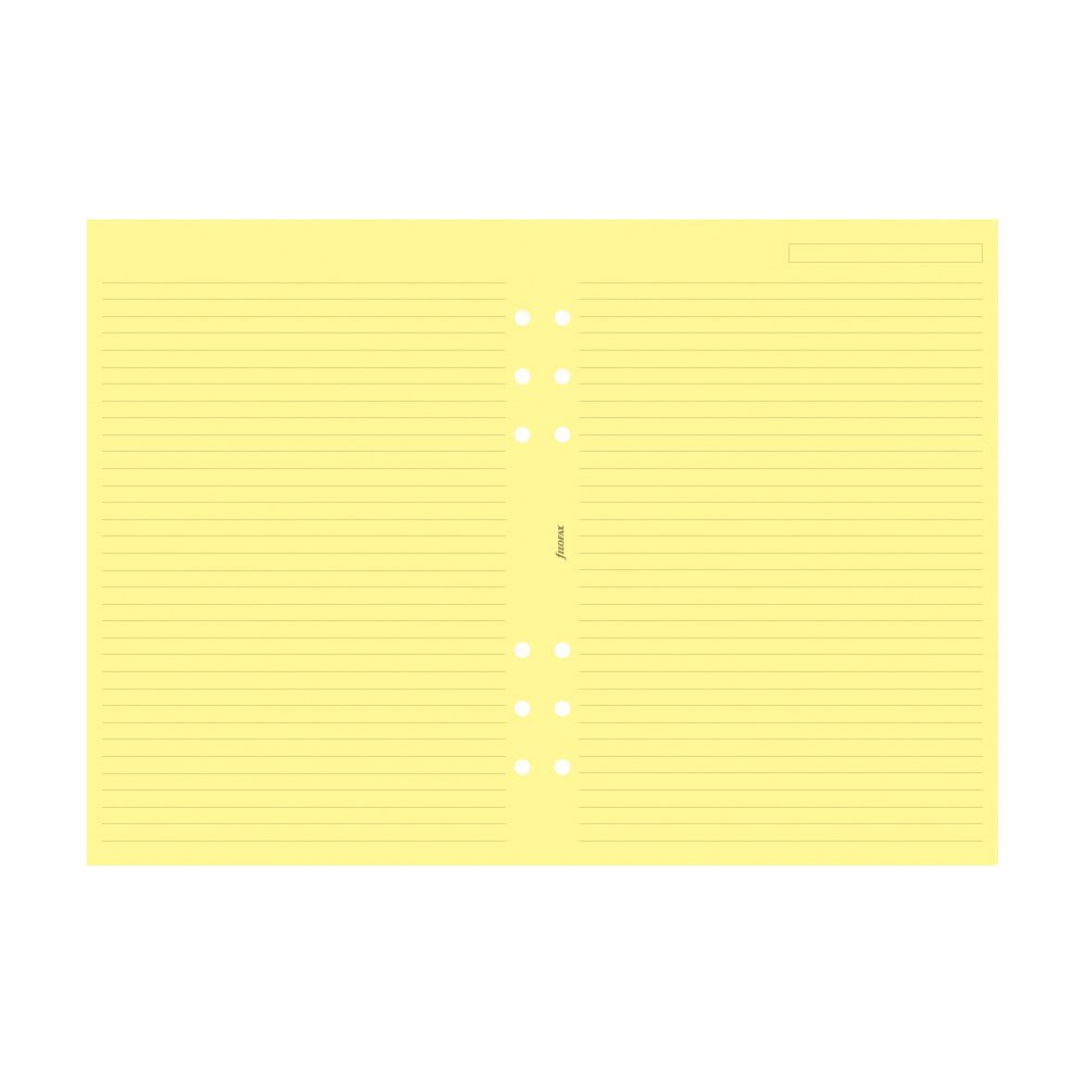 Filofax A5 Yellow Lined Notepaper Refill | Filing & Storage — Discount ...
