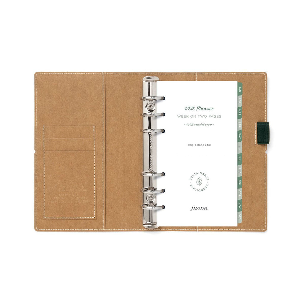 2026 Filofax Eco Essential Personal Organiser, Dark Walnut, 187mm x 15 ...