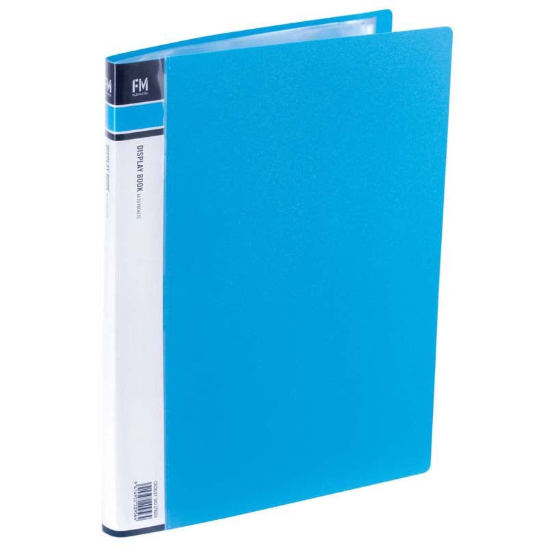FM A4 Display Book / Clear file 10 pocket Ice Blue | Display Books ...