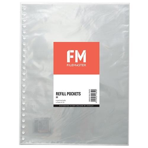 FM A4 Display Book Refill Pockets 10's pack | Filemaster — Discount Office