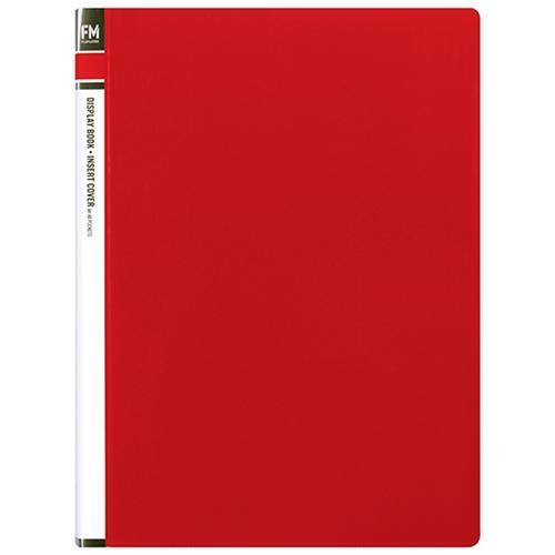 FM A4 Insert Cover Display Book 40 pocket - Red | Display Books ...