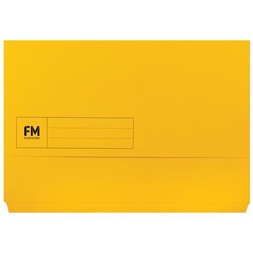 FM Foolscap Document Wallet Yellow | Document Wallets — Discount Office
