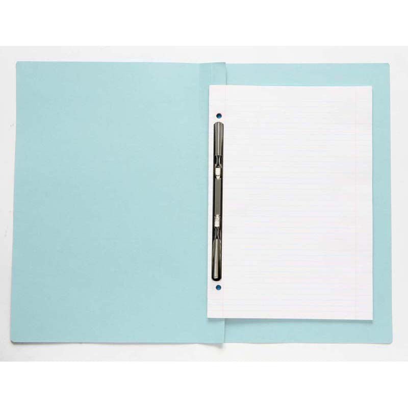 FM Foolscap Manilla Narrow Spring Files - Blue | Filemaster — Discount ...