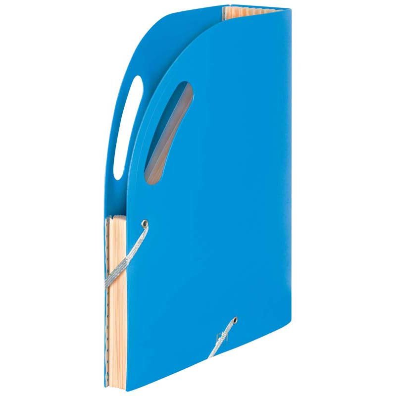 FM Premium Expanding Magazine Holder / File - 13 Pockets Ice Blue ...