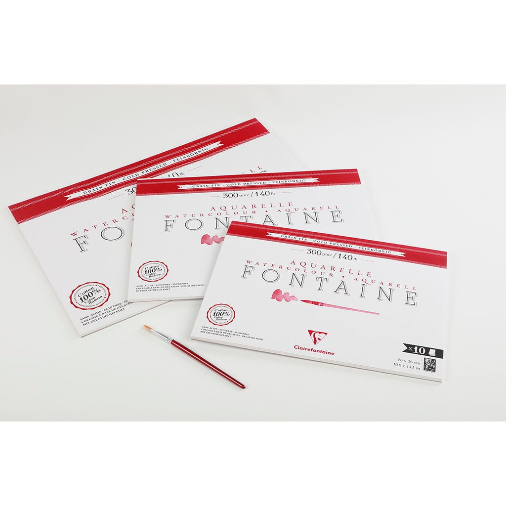 Fontaine Cold Pressed Pad 26x36cm 300g 10 sheets | Art Pads — Discount ...