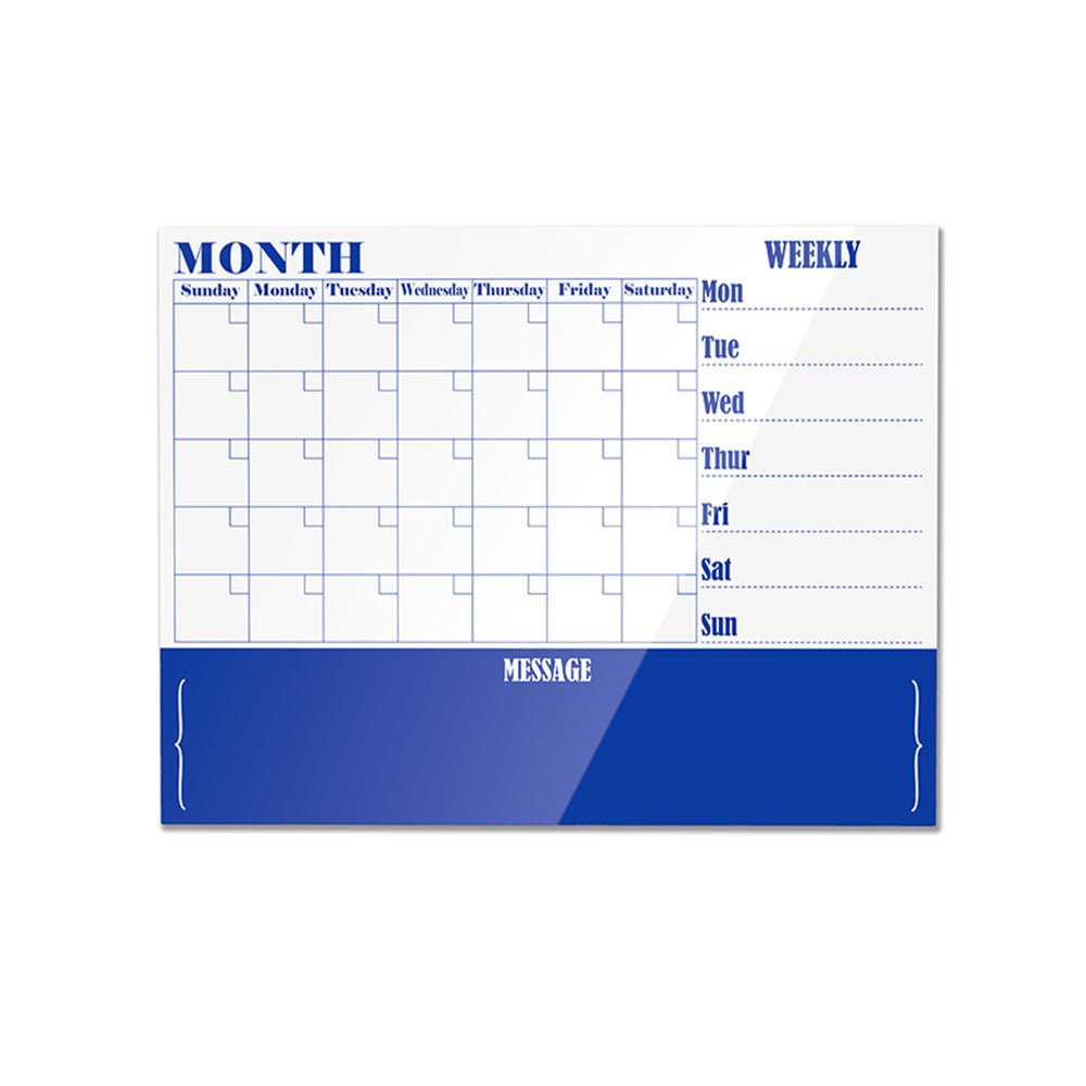 Glassboard Monthly Planner Board 900 x 1200mm | Glass Boards — Discount ...