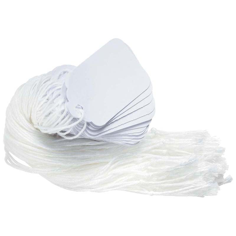 Globe Tags on String 23x37mm | Labels & Tags — Discount Office