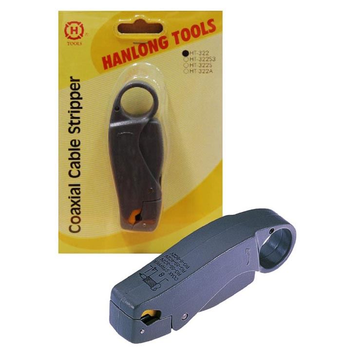 Hanlong 3x blade Coaxial Cable Stripper, RG58/59/6 Connectors | Newest ...