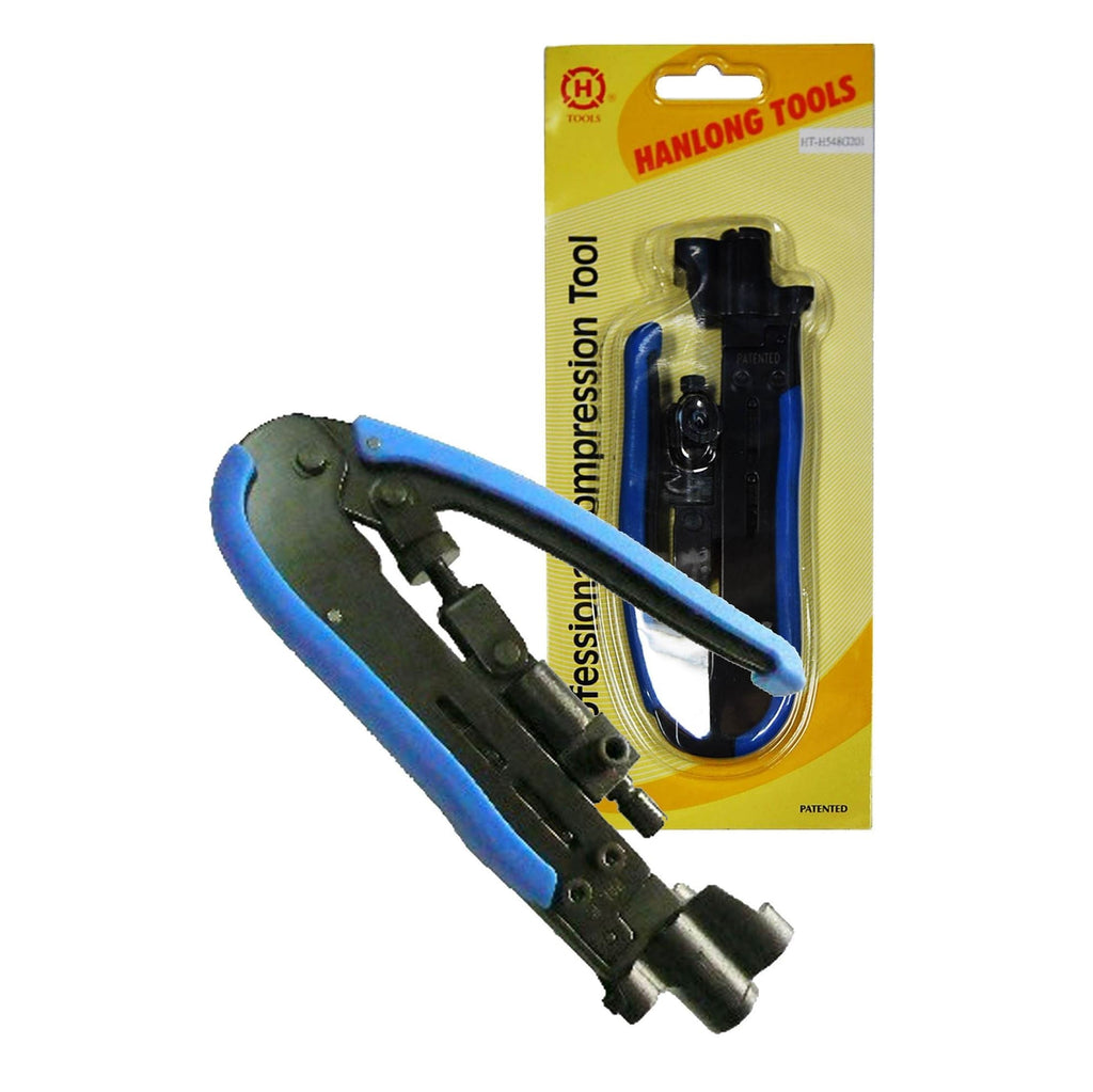 Hanlong Compression Crimp Tool for RG59/RG6 F/BNC/RCA and RG11 F ...