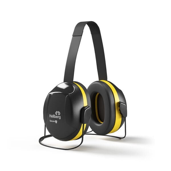 Hellberg Secure S2N Yellow Neckband Earmuff, Class 5, SNR30 | Earmuffs ...