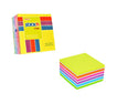 Hopax Sticky Notes Neon & Pastel Colours 76 x 76mm Cube (21539 ...