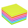 Hopax Sticky Notes Neon & Pastel Colours 76 x 76mm Cube (21539 ...