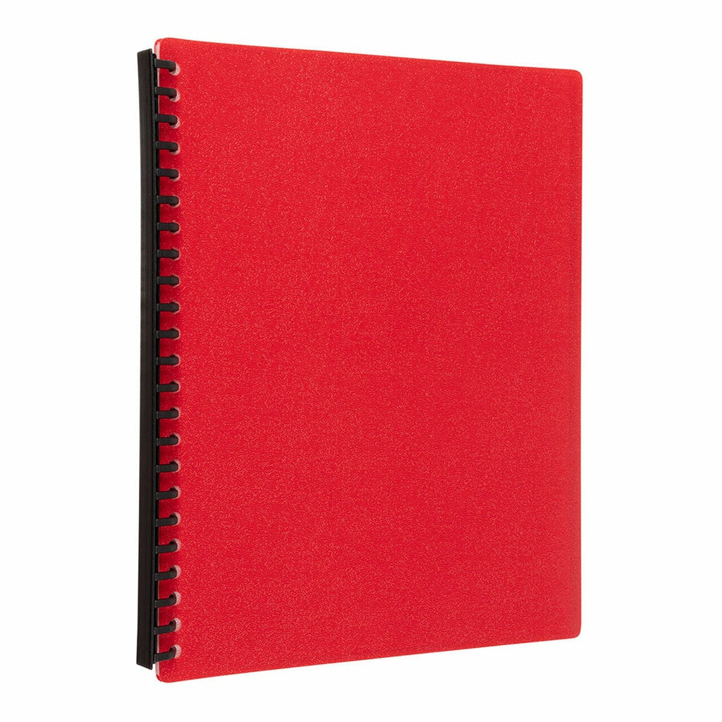 Icon A4 Refillable Display Book 20 Pocket Red | Display Books ...