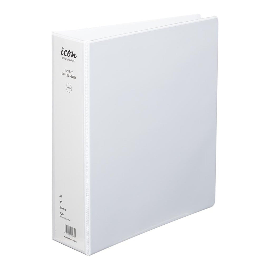 Icon Overlay Insert Cover A4 Ring Binder 2/50 - White | Files & Folders ...