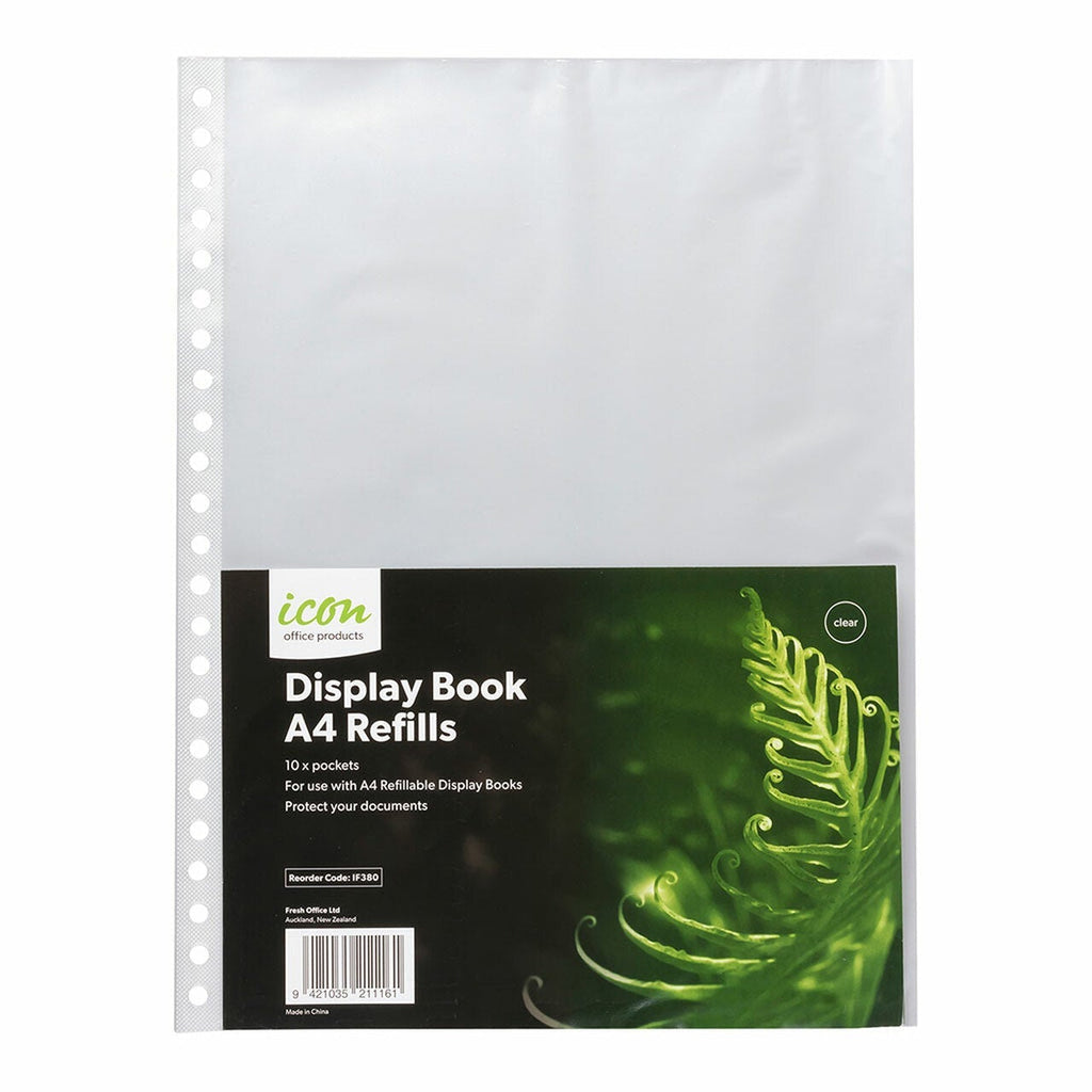 Icon Refill Pockets for Refillable Display Book, Pack of 10 | Display ...