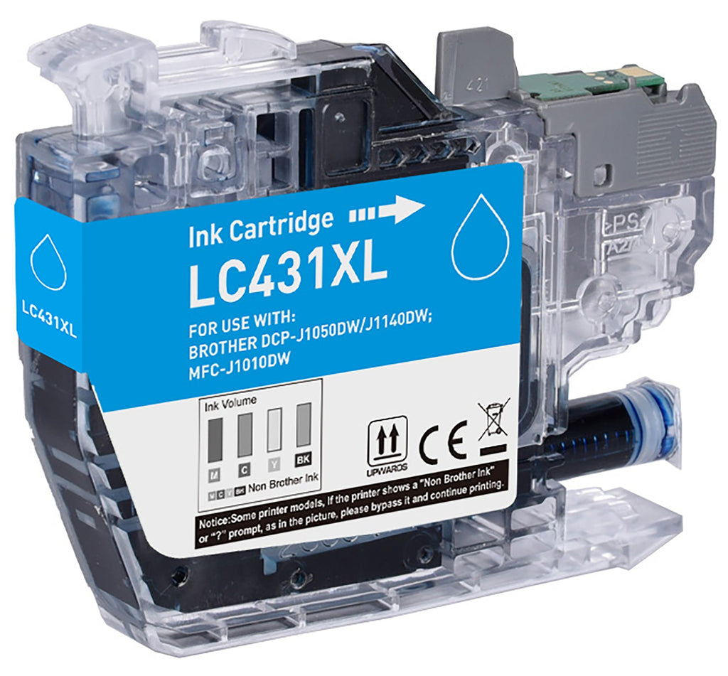 Ikon Compatible Brother LC431XL Cyan Ink Cartridge | Brother Ink ...