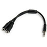 ion to 2x 3 Position 3.5mm Headset Splitter Adapter - M/F - Headphone ...