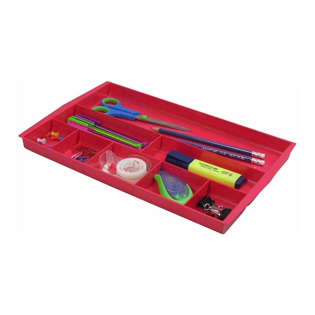 Italplast Desk Drawer Tidy Tray, Watermelon | Desk & Drawer Organisers ...