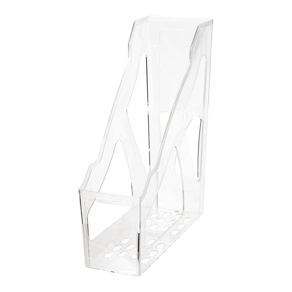 Italplast Magazine File Stand, Clear | Archive & Storage — Discount Office