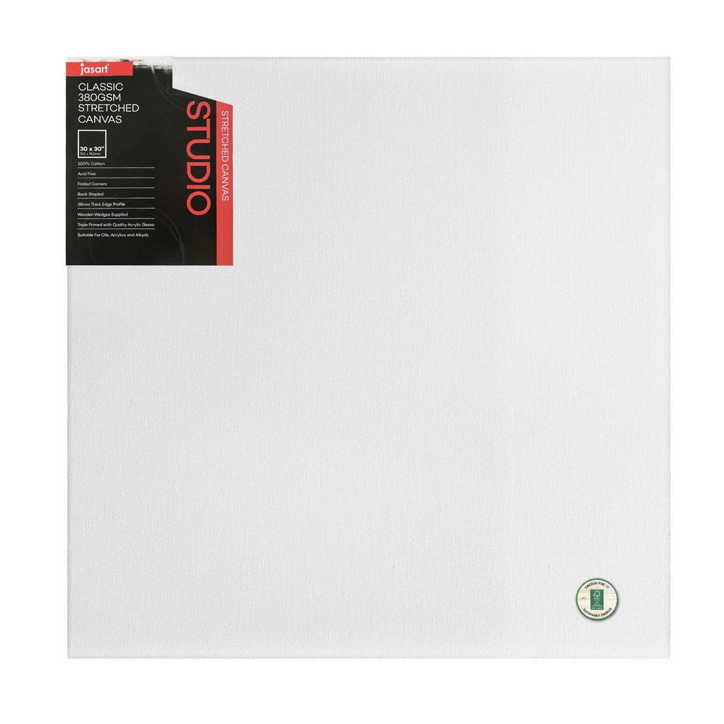 Jasart Studio Art Canvas 30x30", Pack of 3, 38mm Thick Edge 380gsm ...